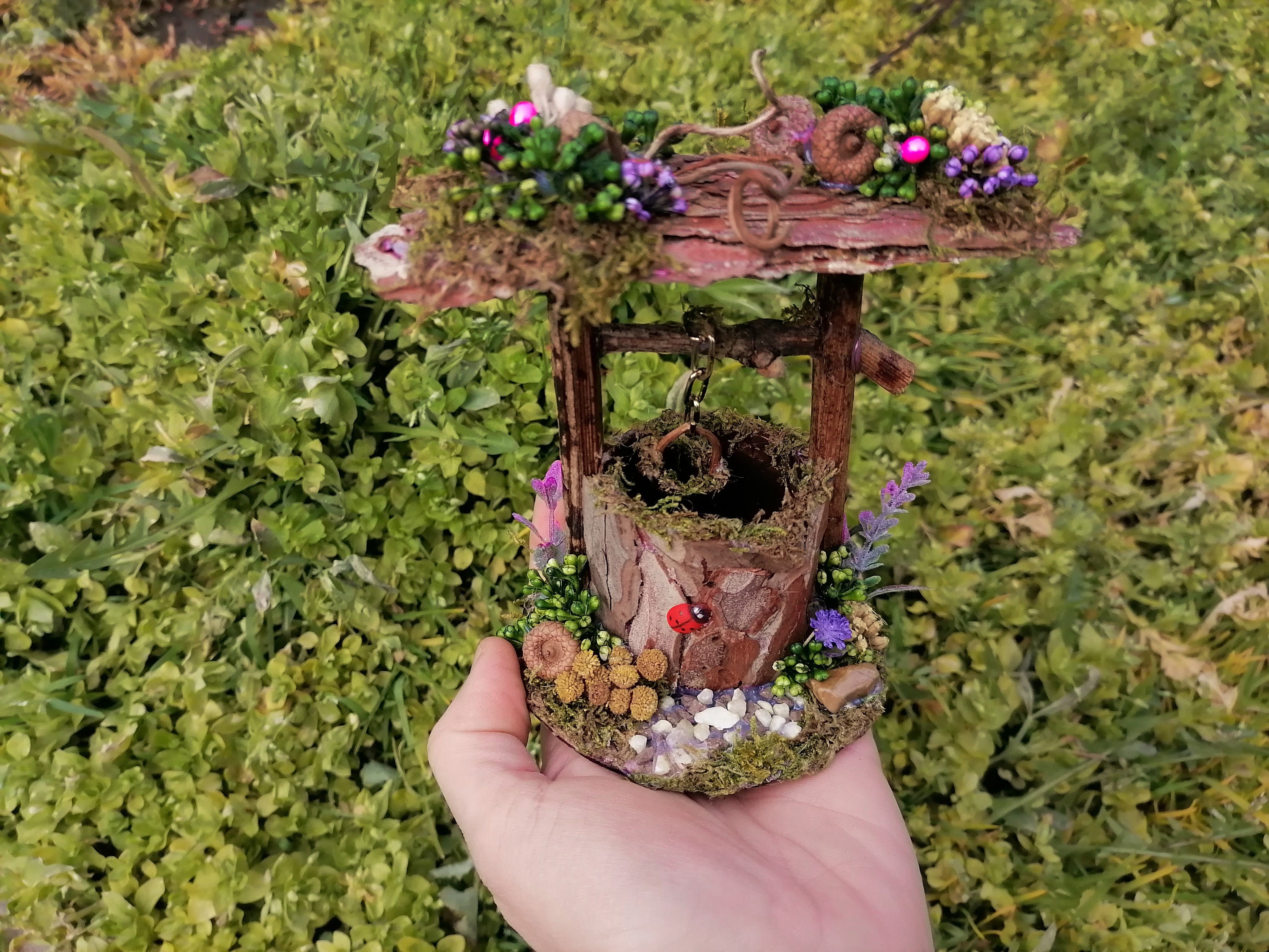 Wishing Well Fairy Garden Well Miniature Well Mini Garden | Etsy UK