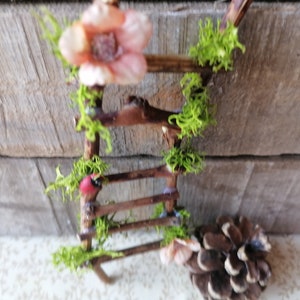 Miniature Ladder, Fairy Ladder, Fairy Furniture, Twig Ladder, Fairy ...
