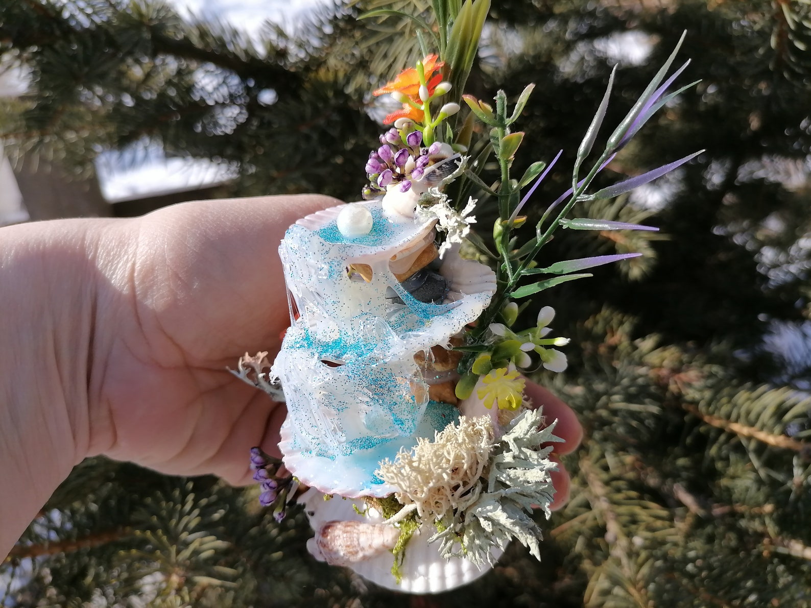 Shell Fountain Fairy Fountain Garden Fountain Miniature | Etsy