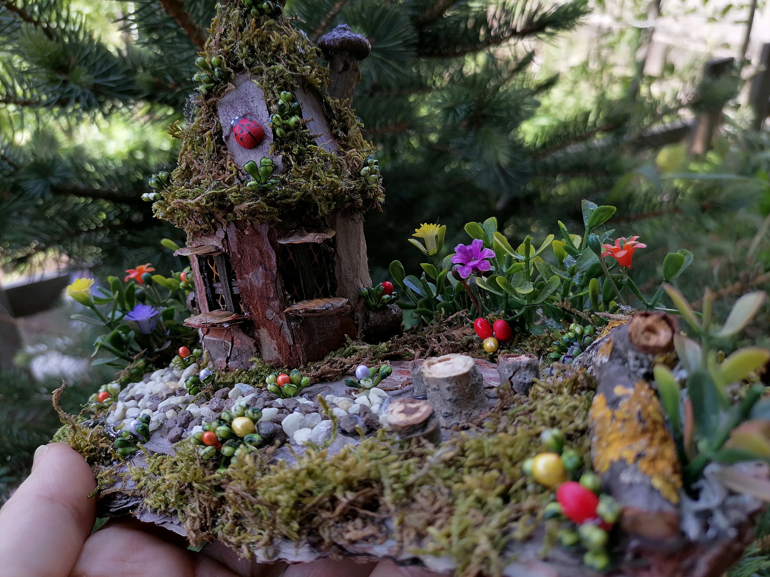 Tiny Fairy House Fairy Cottage Miniature House Miniature - Etsy