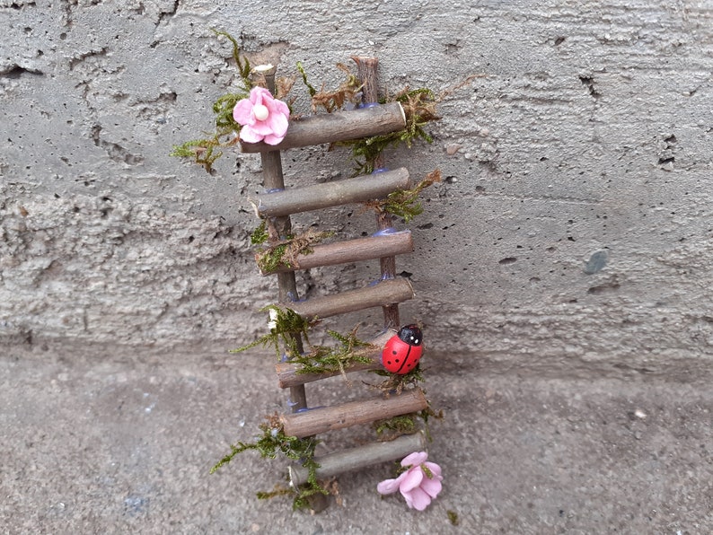 Miniature Ladder, Fairy Ladder, Fairy Furniture, Twig Ladder, Fairy ...
