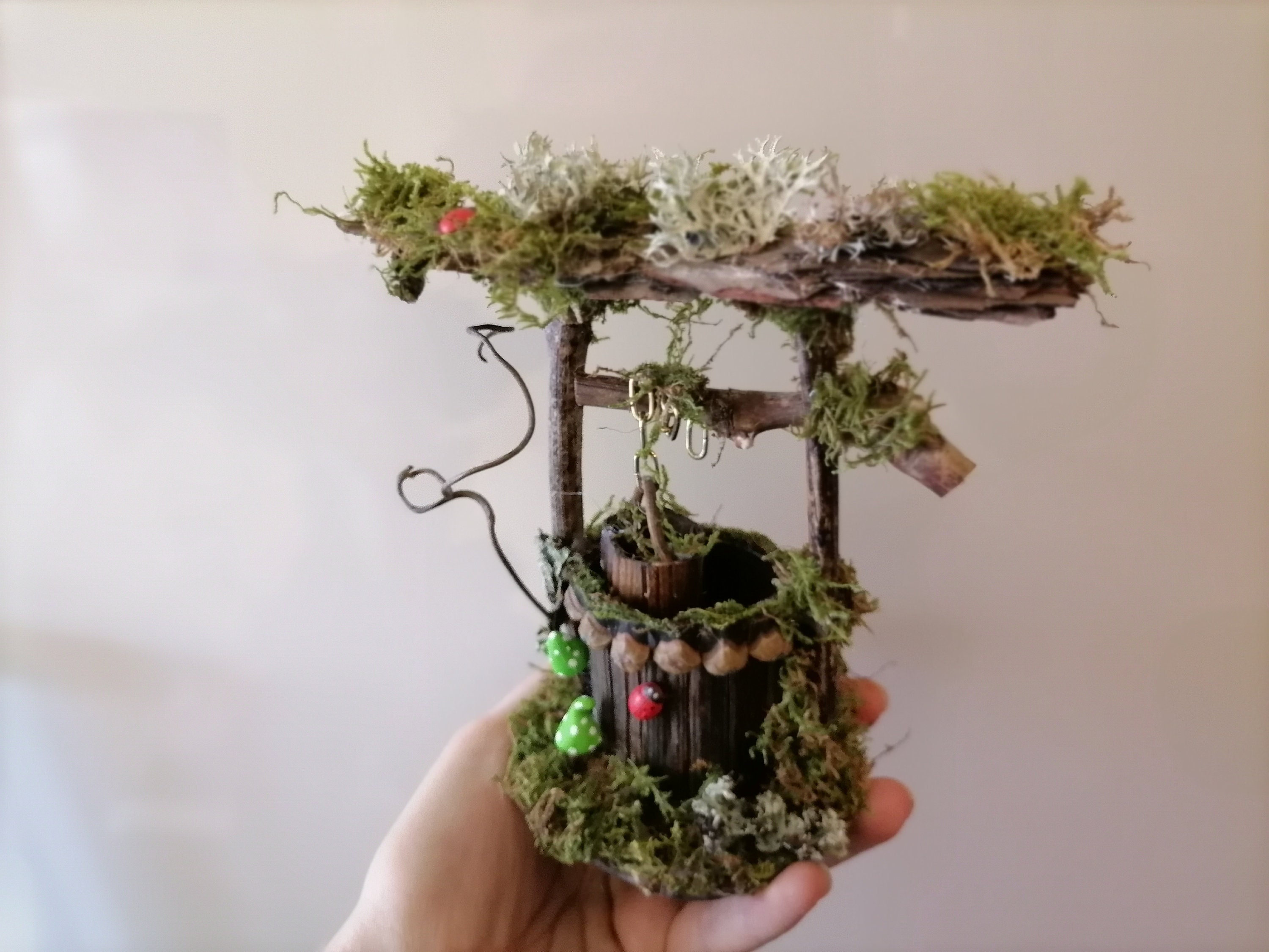 Wishing Well Fairy Garden Well Miniature Well Mini Garden - Etsy
