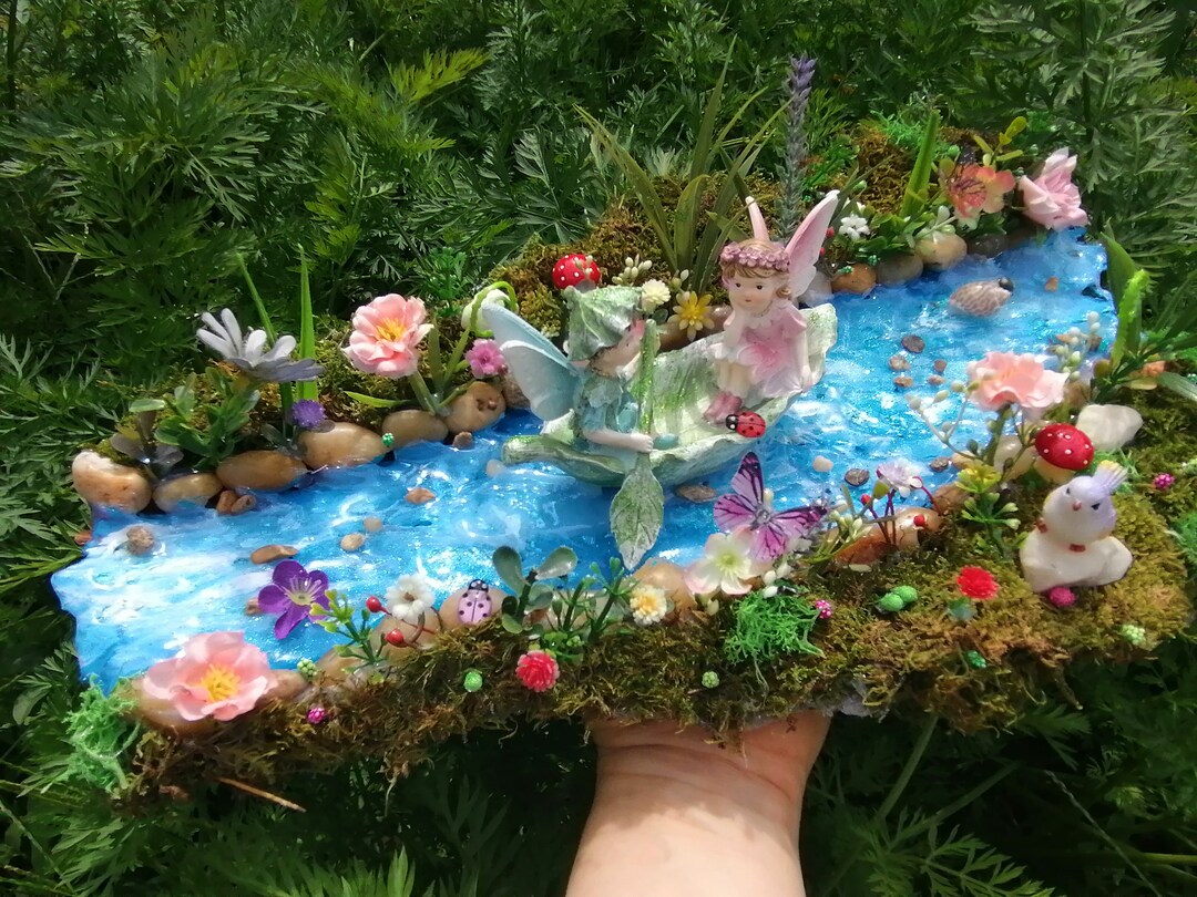 Fairy Garden River, Miniature River, Fairy Accessories, Fairy Water ...