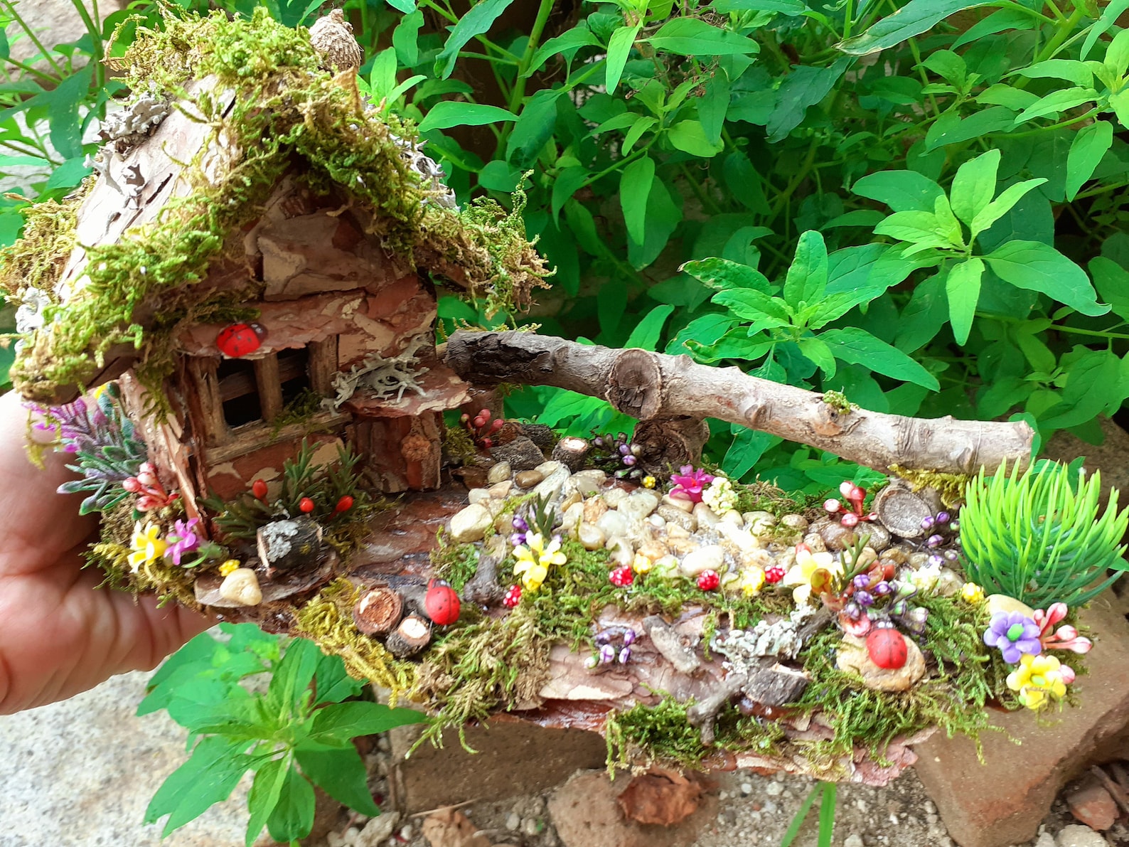 Tiny Fairy House, Fairy Cottage, Miniature House, Miniature Landscape ...