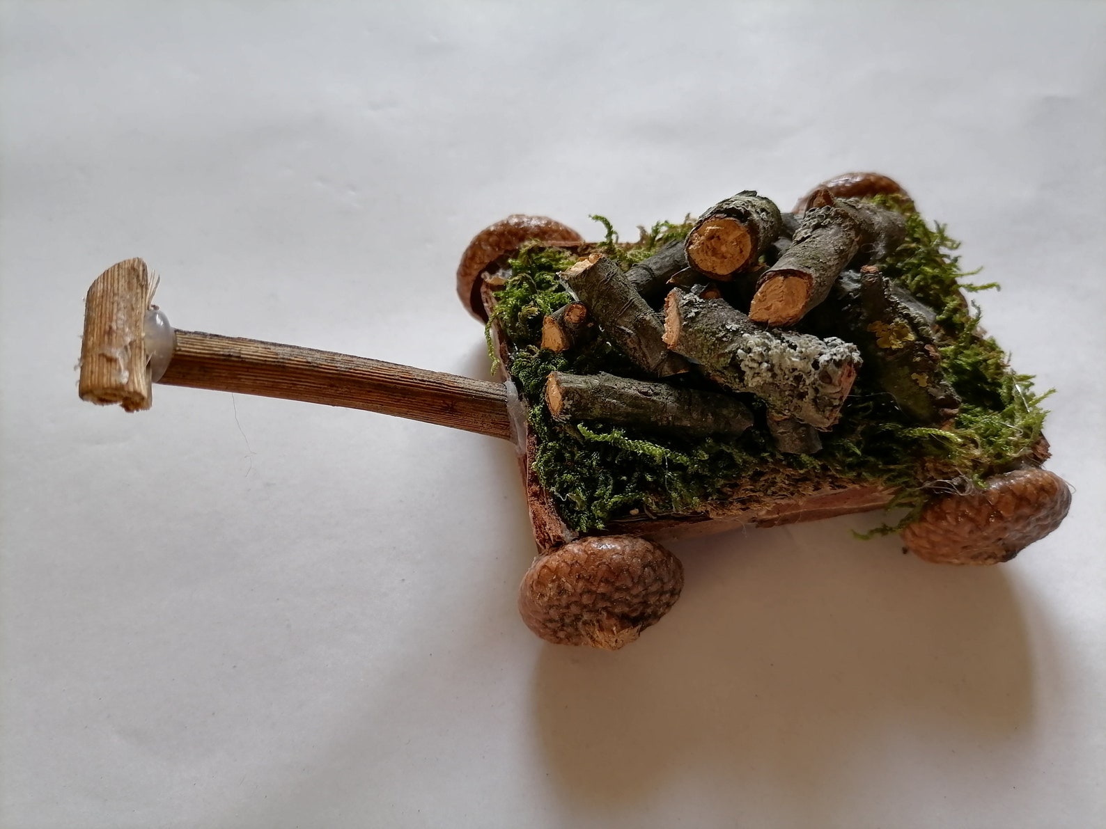 Fairy Garden Wagon, Miniature Wagon, Fairy Garden Accessories, Wood ...