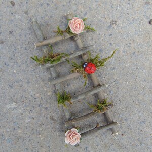 Miniature Ladder, Fairy Ladder, Fairy Furniture, Twig Ladder, Fairy ...