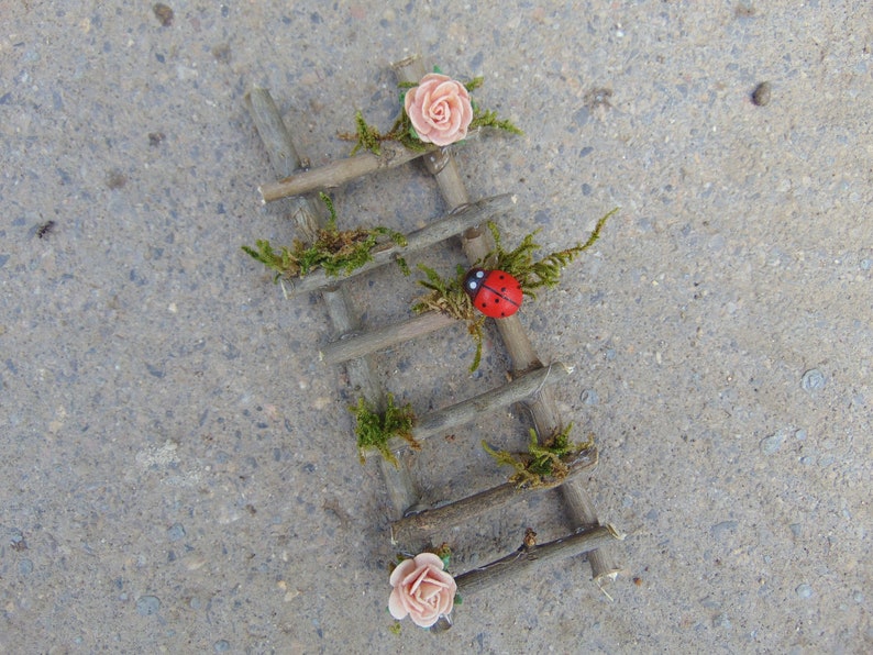 Miniature Ladder Fairy Ladder Fairy Furniture Twig Ladder - Etsy