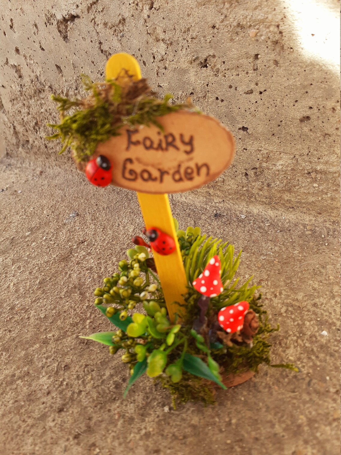 Fairy Garden Sign Miniature Sign Fairy Accessories Garden - Etsy