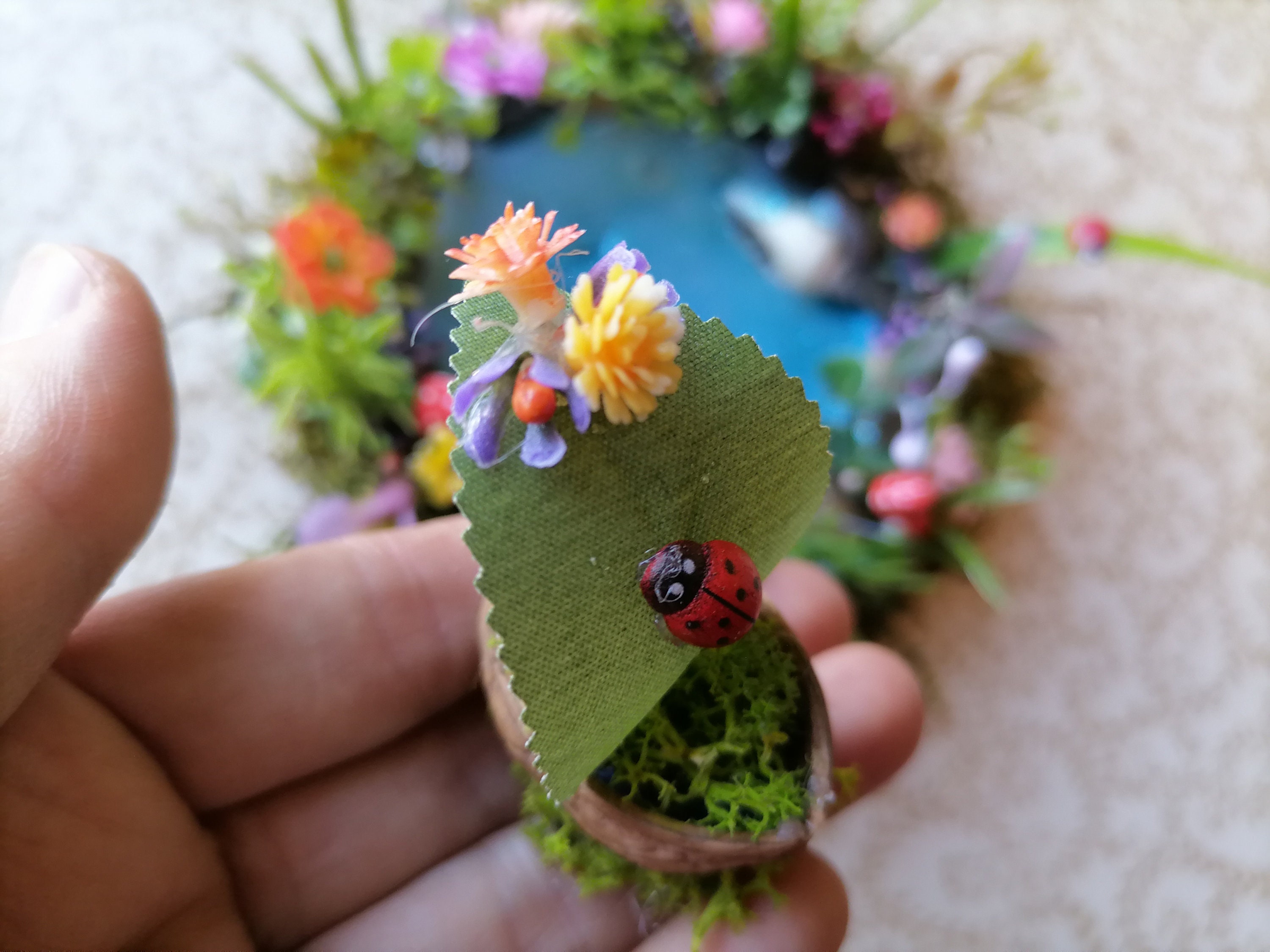 Tiny Walnut Boat Fairy Garden Boat Miniature Boat Miniature - Etsy