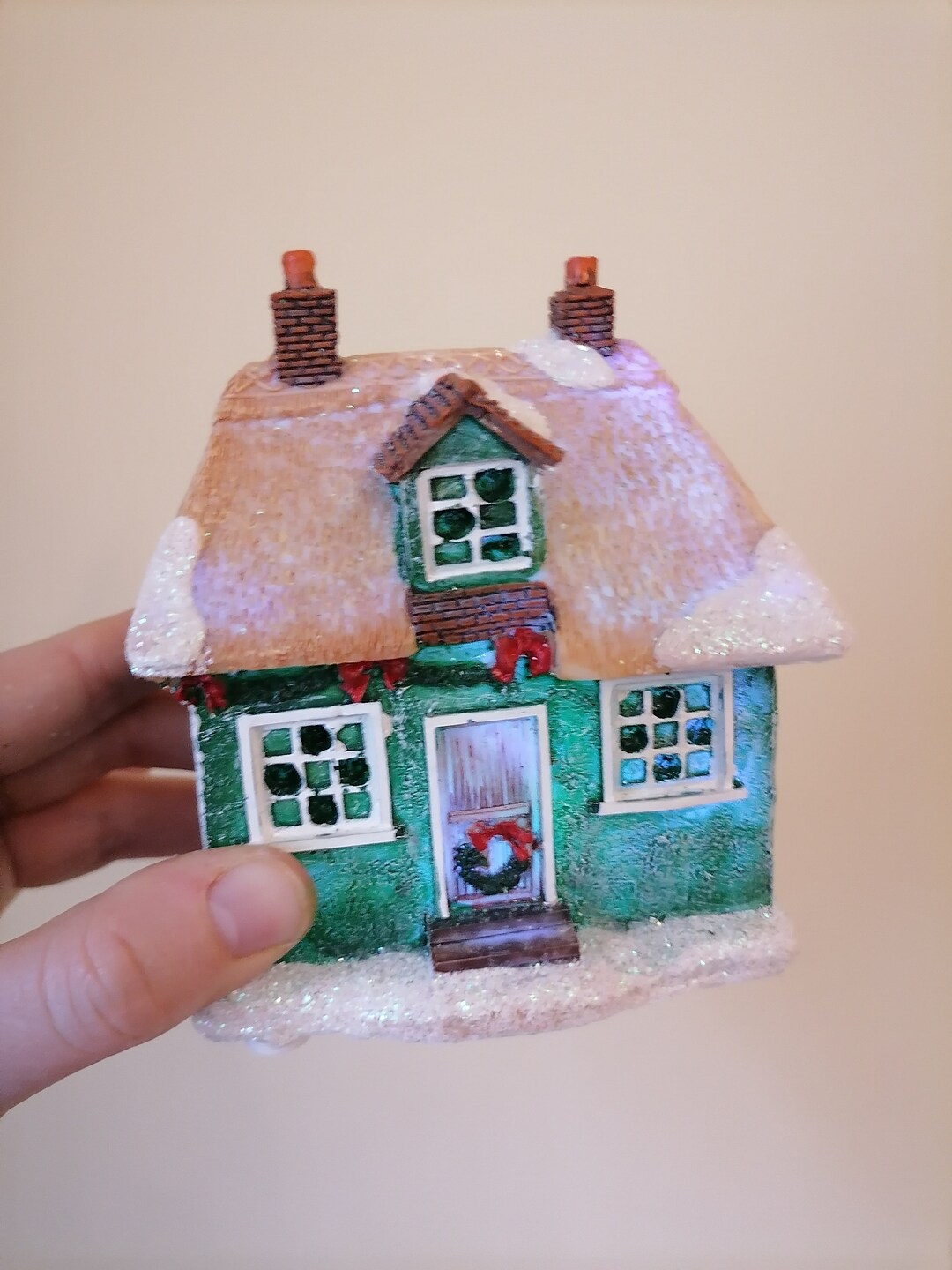 Resin Christmas House, Led Light House, Miniature House, LED House ...