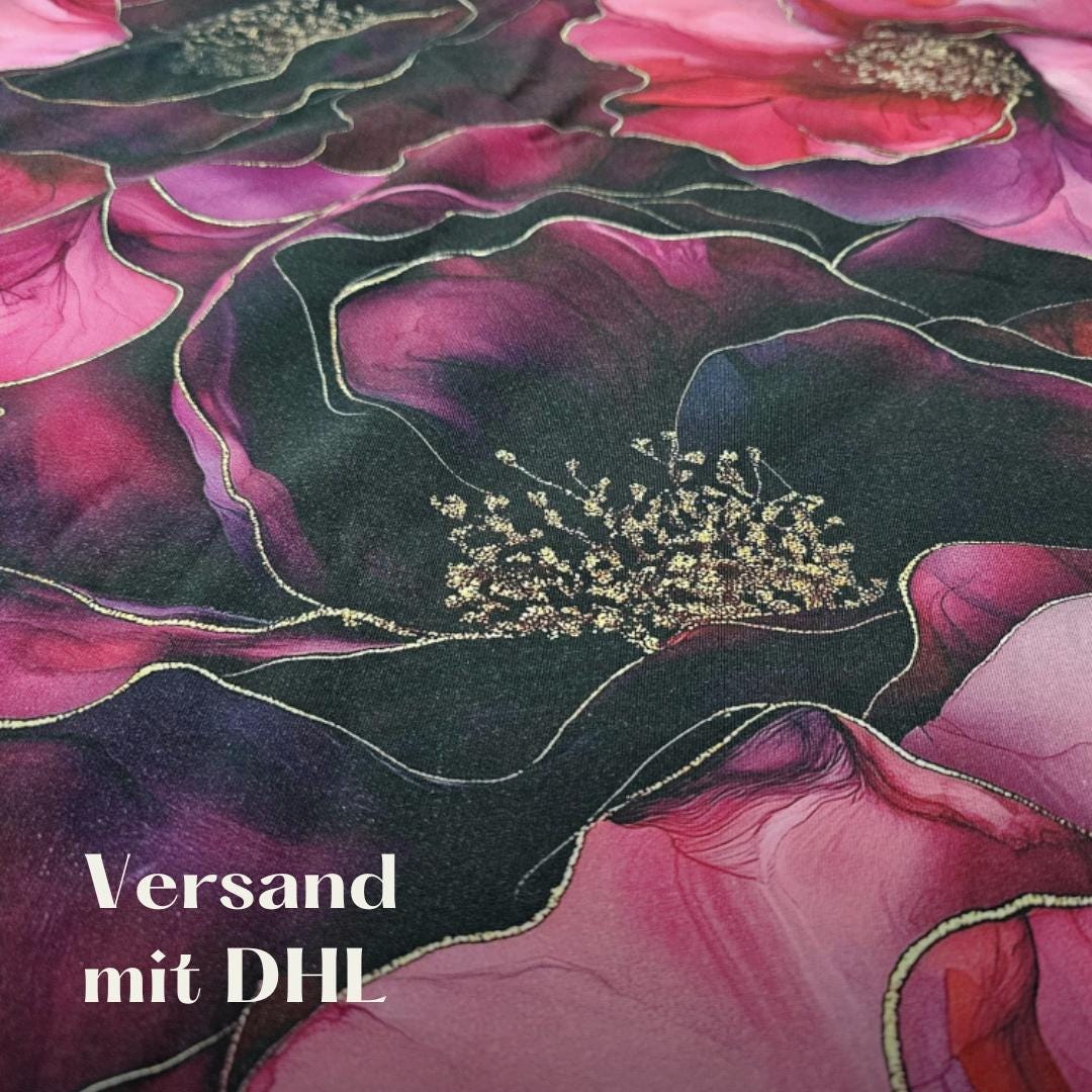 Red Berry Women's Fabric as French Terry by the Meter From Graustufen ...