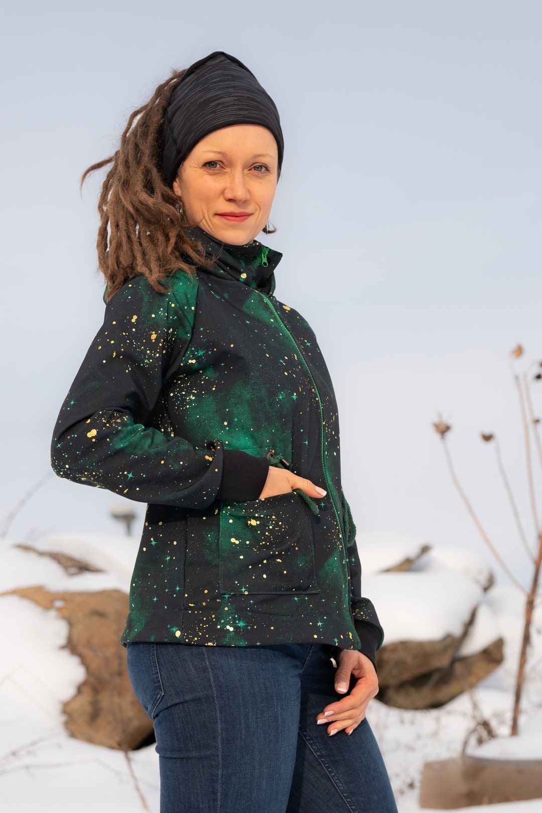 Softshell Sold by the Meter In-house Production, Grayscale Fabrics ...