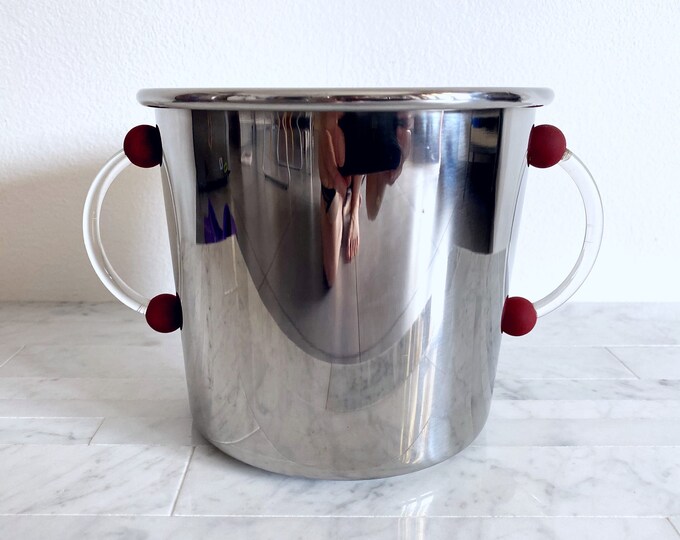 Vintage Mepra Ice Bucket, Wine Cooler of Italian Design in Memphis ...