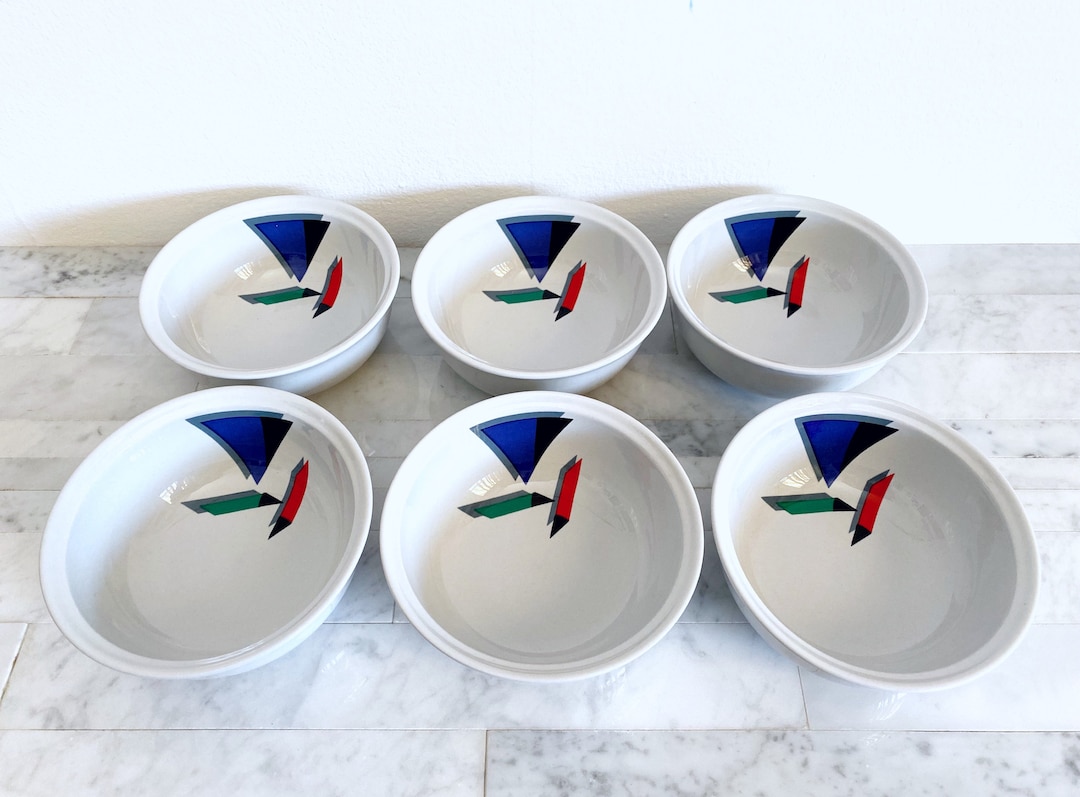 Vintage Mancioli ‘IDEA’ 6 Piece Bowl Set, Salad Bowls, Ice Cream Bowls ...
