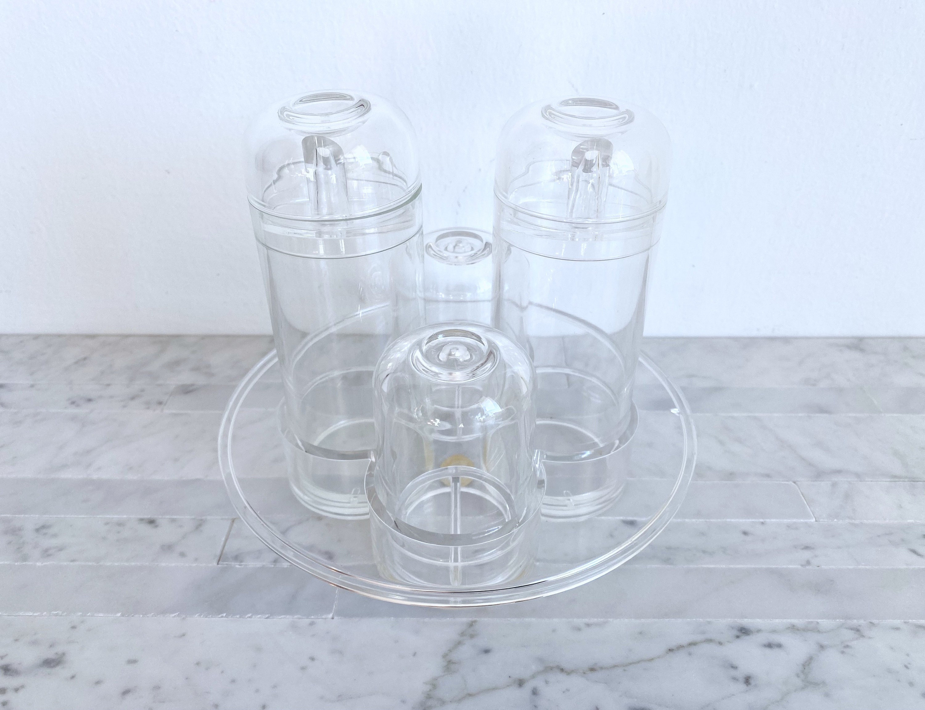 Vintage Guzzini pomona Cruet Set, Condiment Set Designed by Ambrogio ...