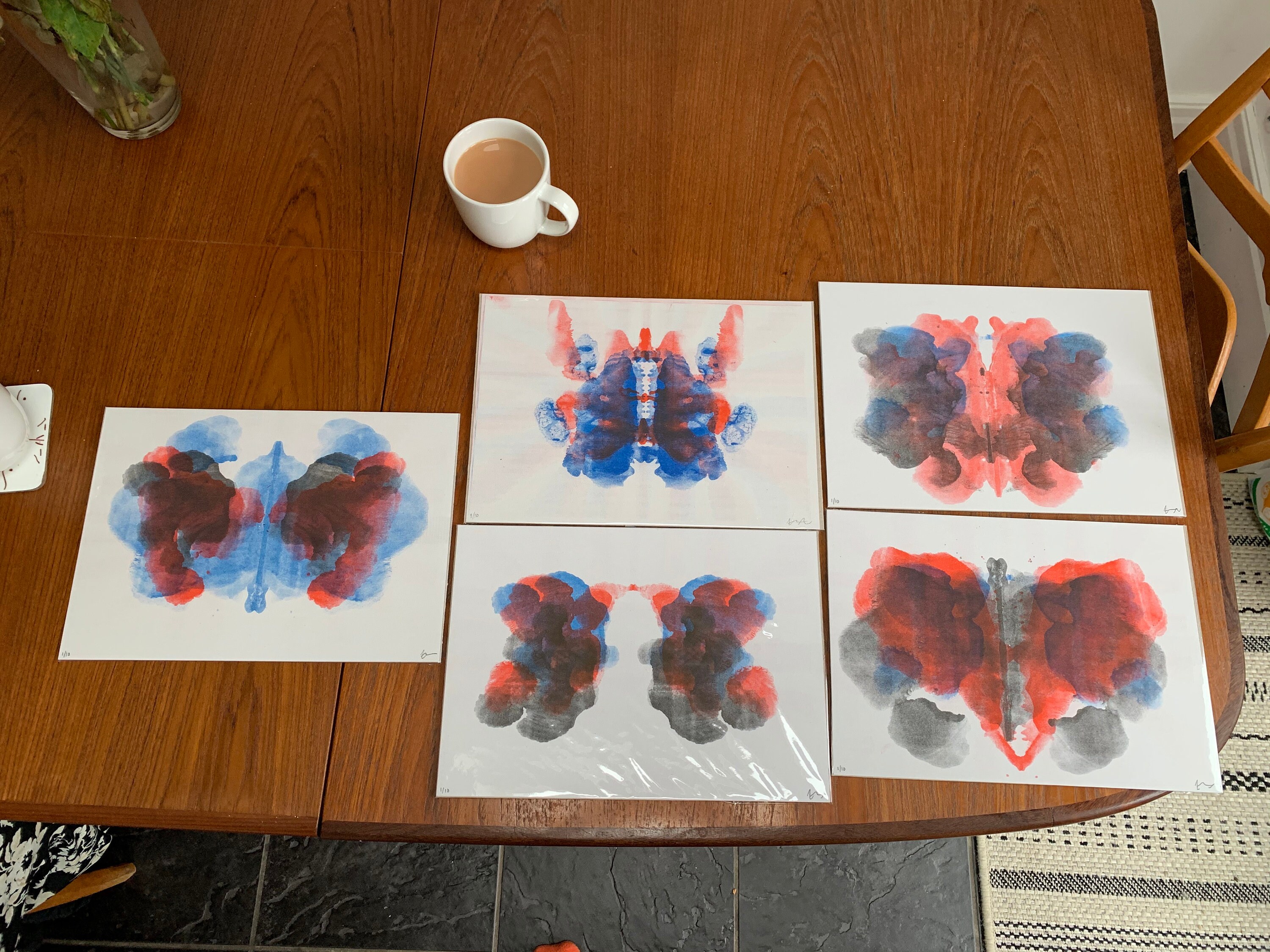 5 Rorschach Prints - Etsy