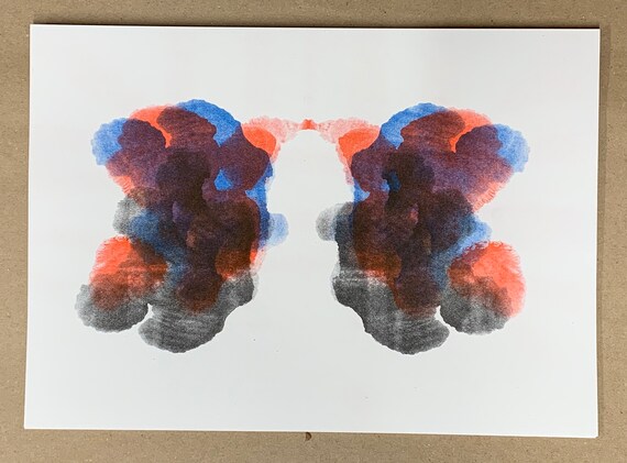 Rorschach Test 1 | Etsy