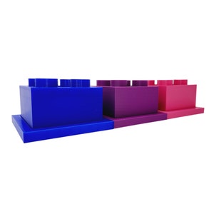 Building Blocks Flower Pots Multiple Colours Stackable Planters Gift ...