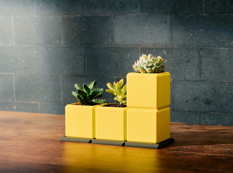 Tetro Garden Flower Pots - Retro-inspired Gaming Planters Decor for ...