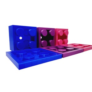 Building Blocks Flower Pots Multiple Colours Stackable Planters Gift ...
