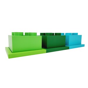 Building Blocks Flower Pots Multiple Colours Stackable Planters Gift ...