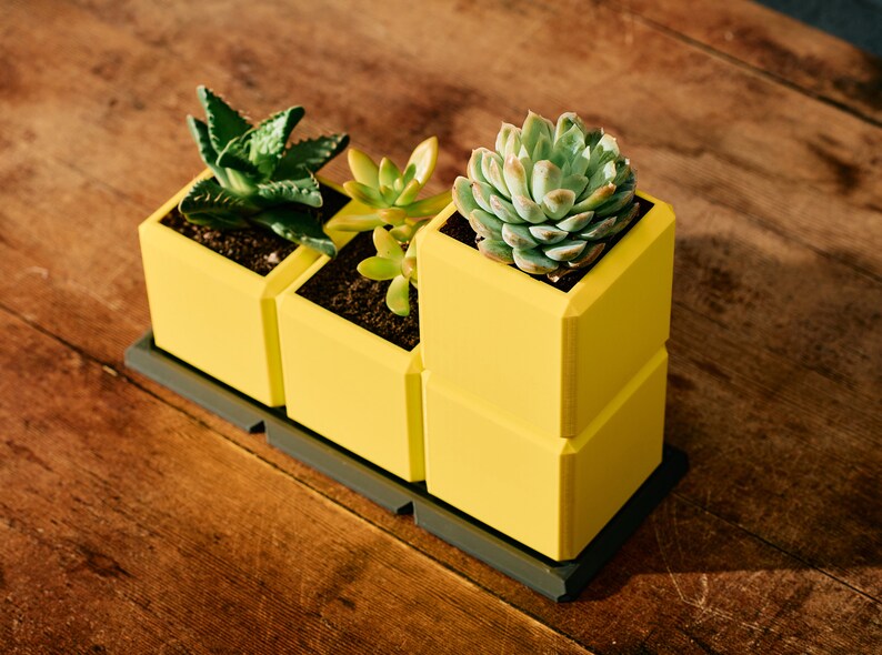 Tetro Garden Flower Pots Retro-inspired Gaming Planters - Etsy