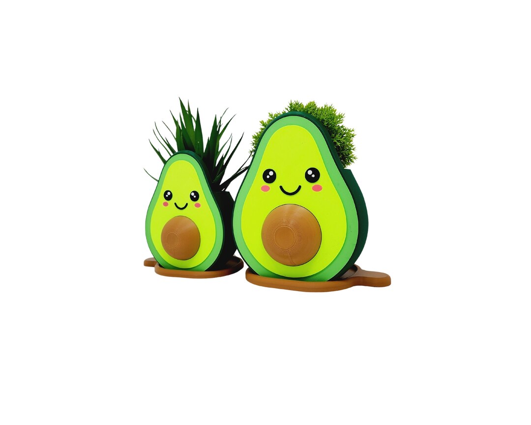 Cute Avocado Flower Pot Desk Organiser Home Decoration - Etsy