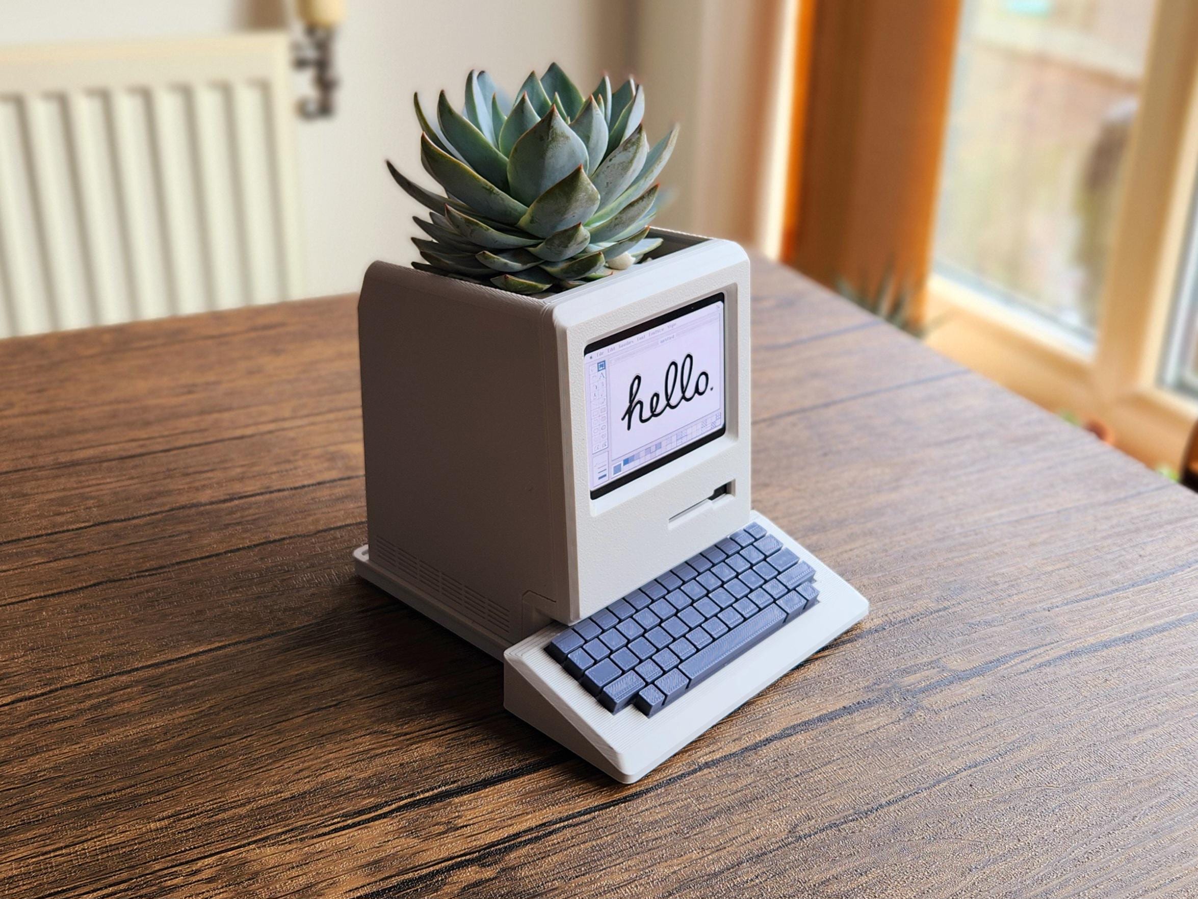 Macintosh Planter Flower Pot Desk Organiser Office Decor Home Decor ...