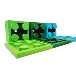 Building Blocks Flower Pots Multiple Colours Stackable Planters Gift ...
