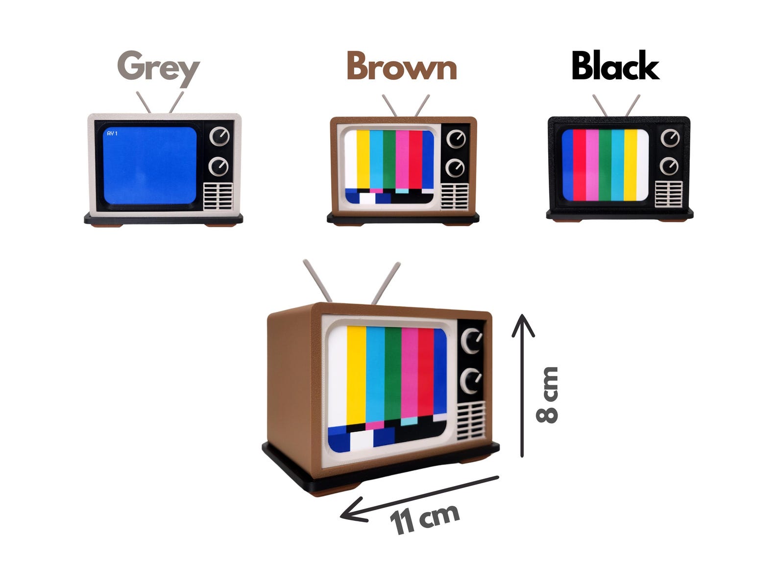 80's Retro CRT TV Flower Pot & Desk Organizer – Customizable Screen! - Etsy