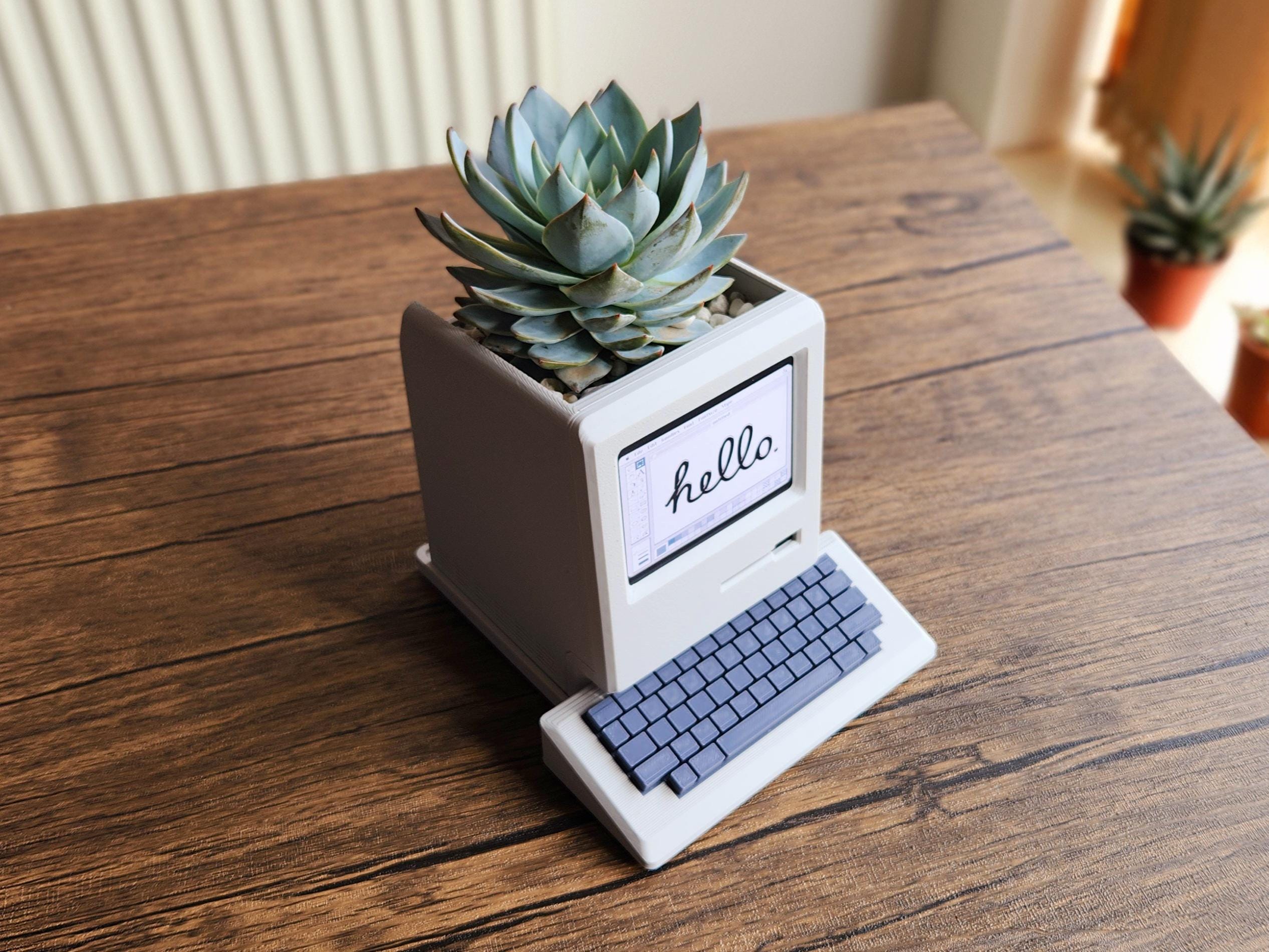 Macintosh Planter Flower Pot Desk Organiser Office Decor Home Decor ...