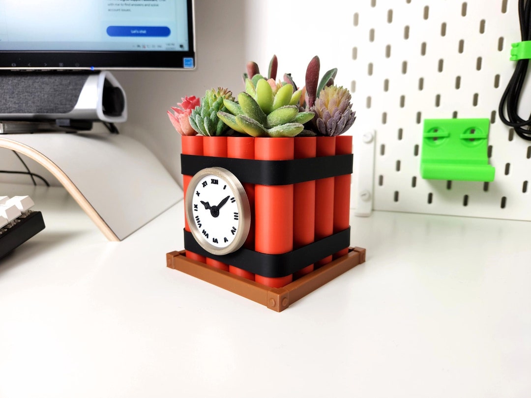TNT Block Flower Pot Desk Organiser Home Decoration - Etsy