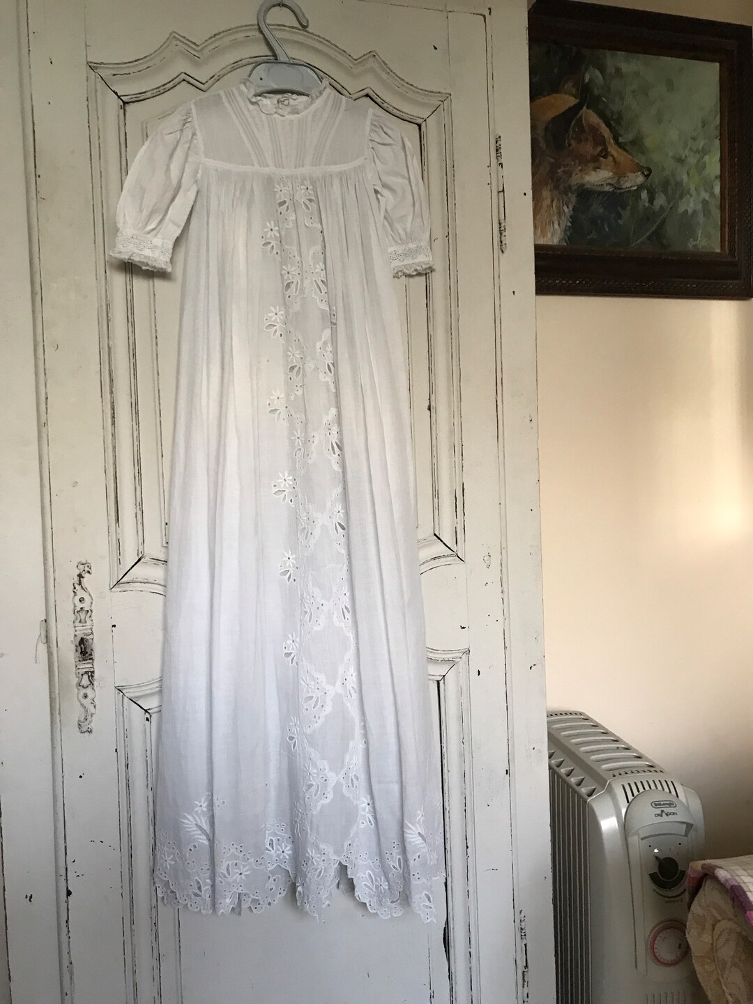 Cutterbeautiful Long Christening/baptism Robe, Stunning, Tiny Hole and ...