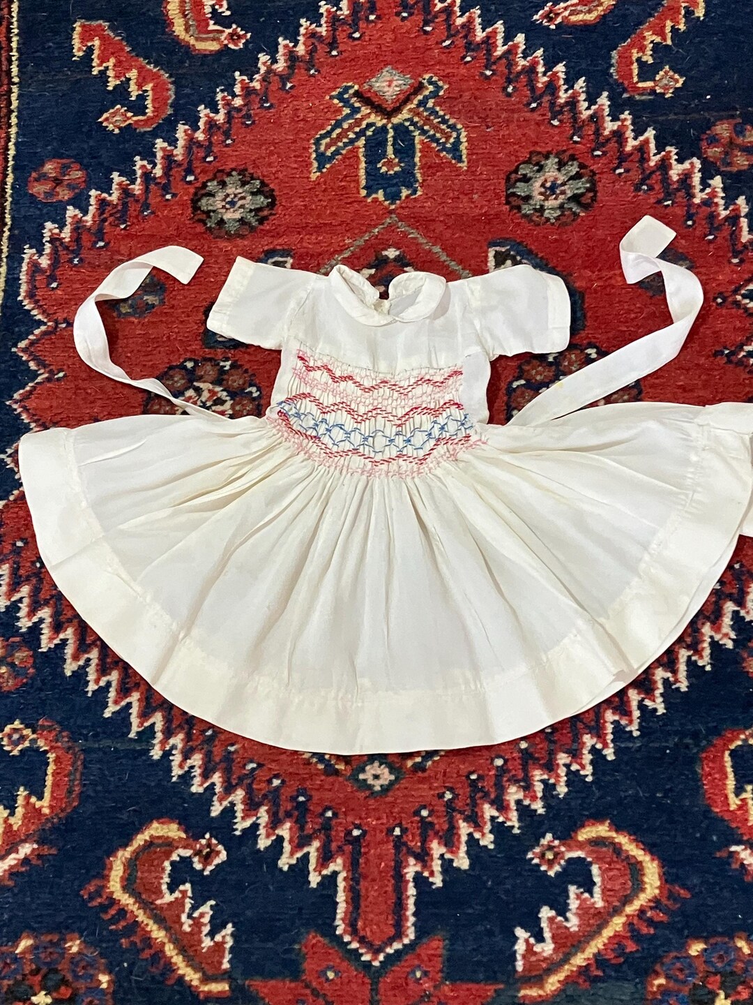 Dolls Smocked Frock Made From Parachute Silk, Interesting - Etsy UK