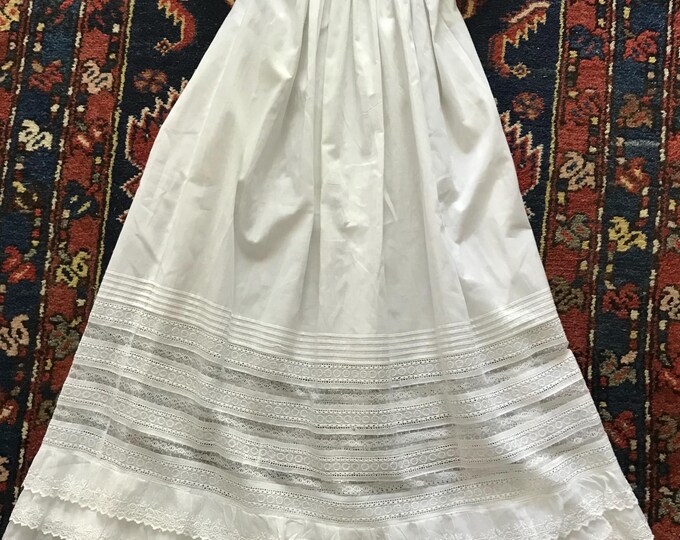 Beautiful Elegant Victorian Long Baby Gown, White Frills and Lace ...
