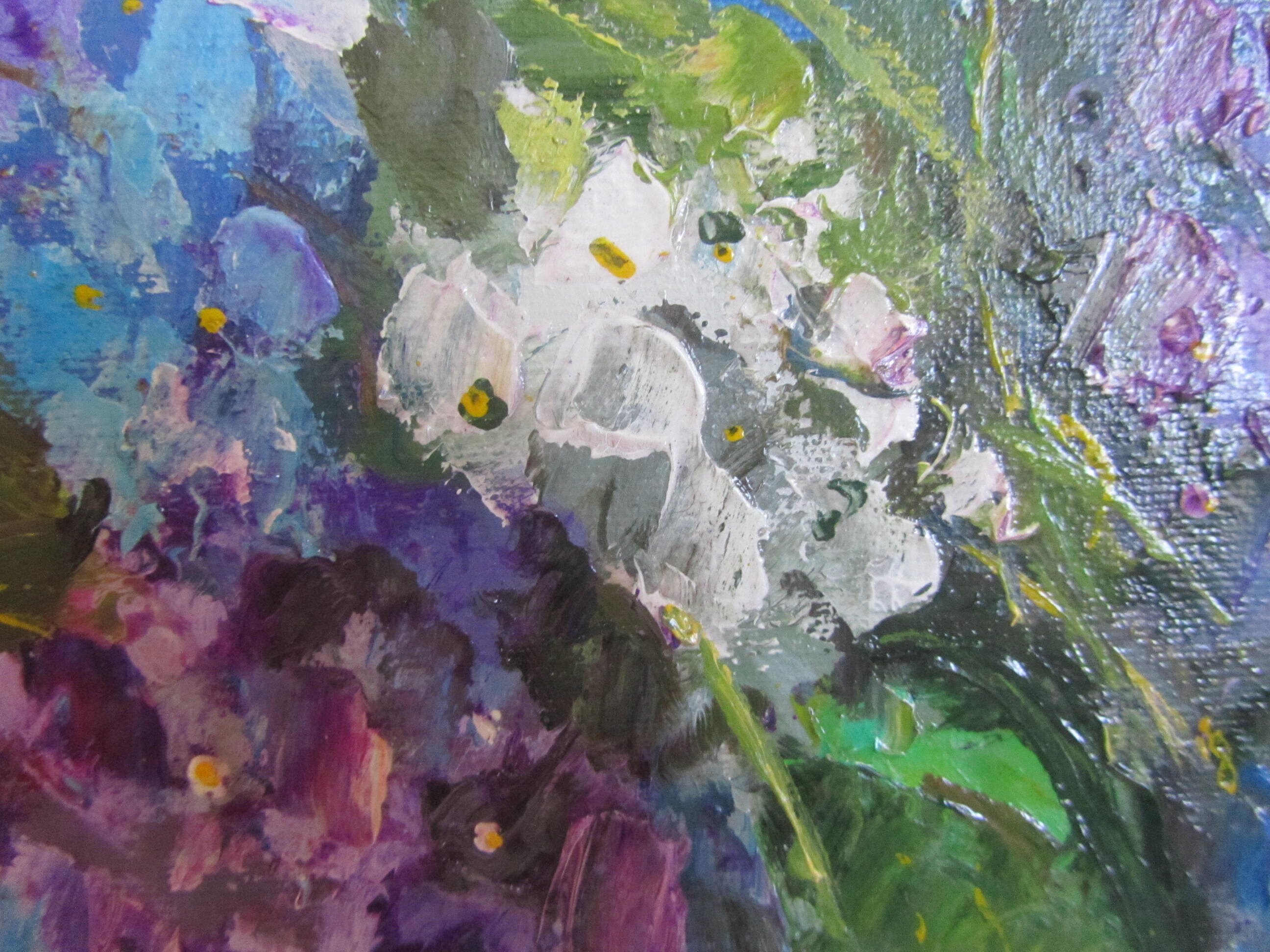 Hydrangea Oil Painting Hydrangea Colorful Painting Hydrangea - Etsy