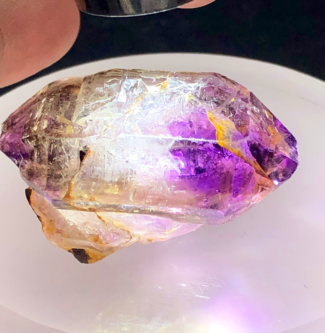 Raw Super Seven Crystal Pointer-super 7 Stone melody Stone - Etsy