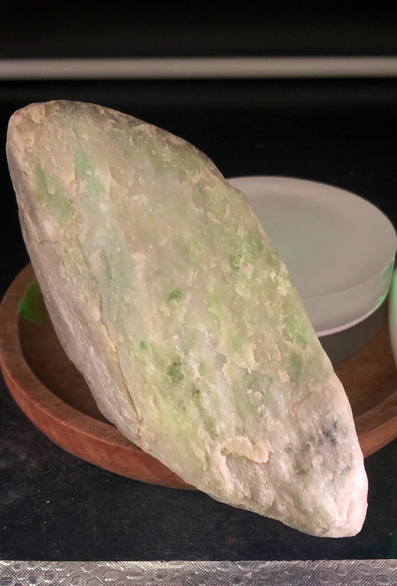 550g,burmese Jade Rough,yang Green Rainbow,raw Jadeite Rough,jadeite ...