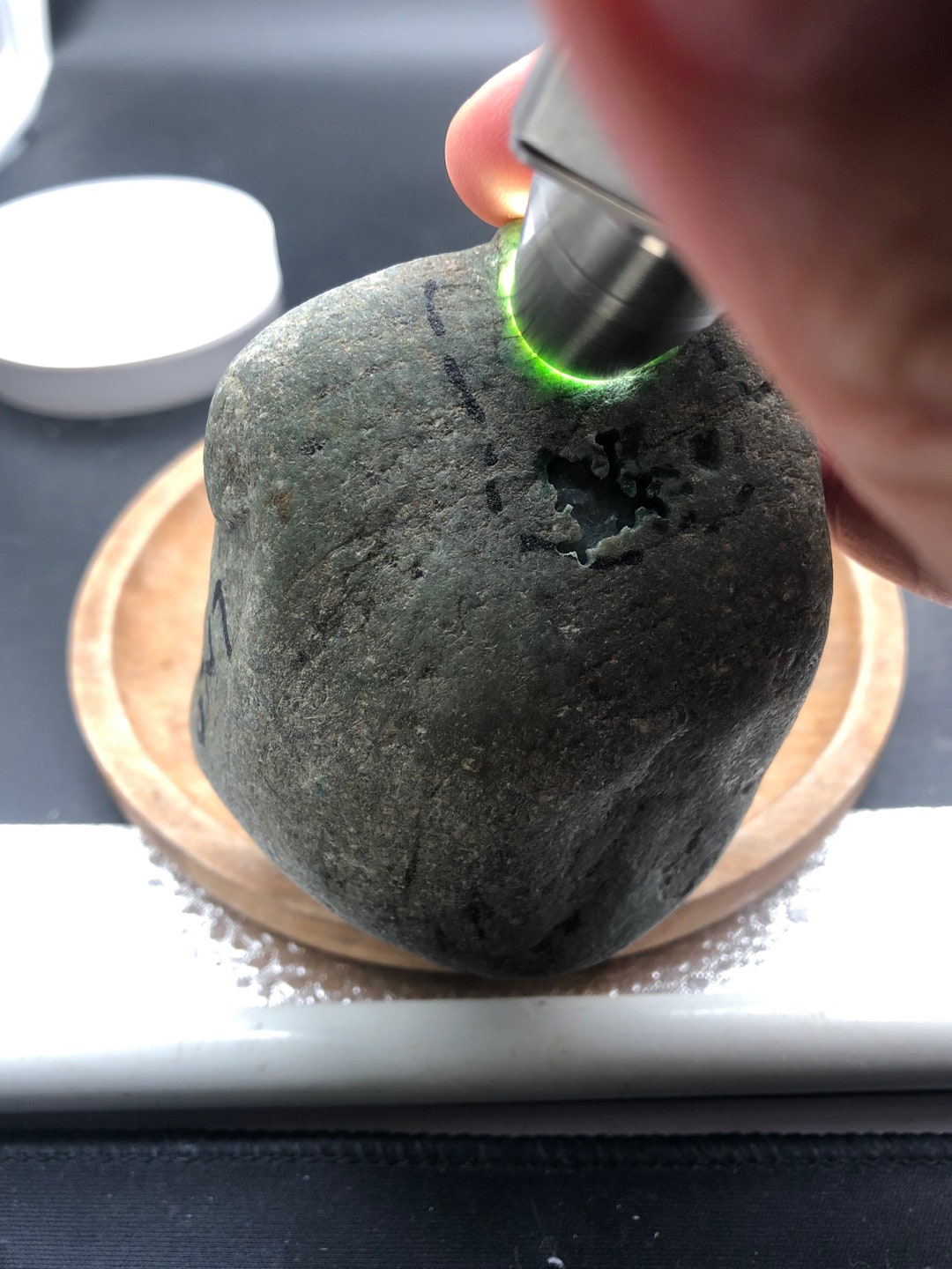 473g,nanqi,green Jadeite Rough,raw Jadeite Jade Stone,burmese Jade ...