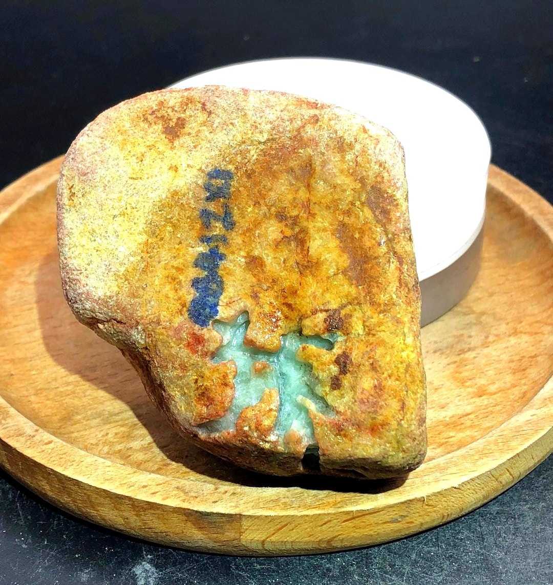 203g,mint Apple Green,burmese Jadeite Jade,myanmar Jade Stone,raw ...