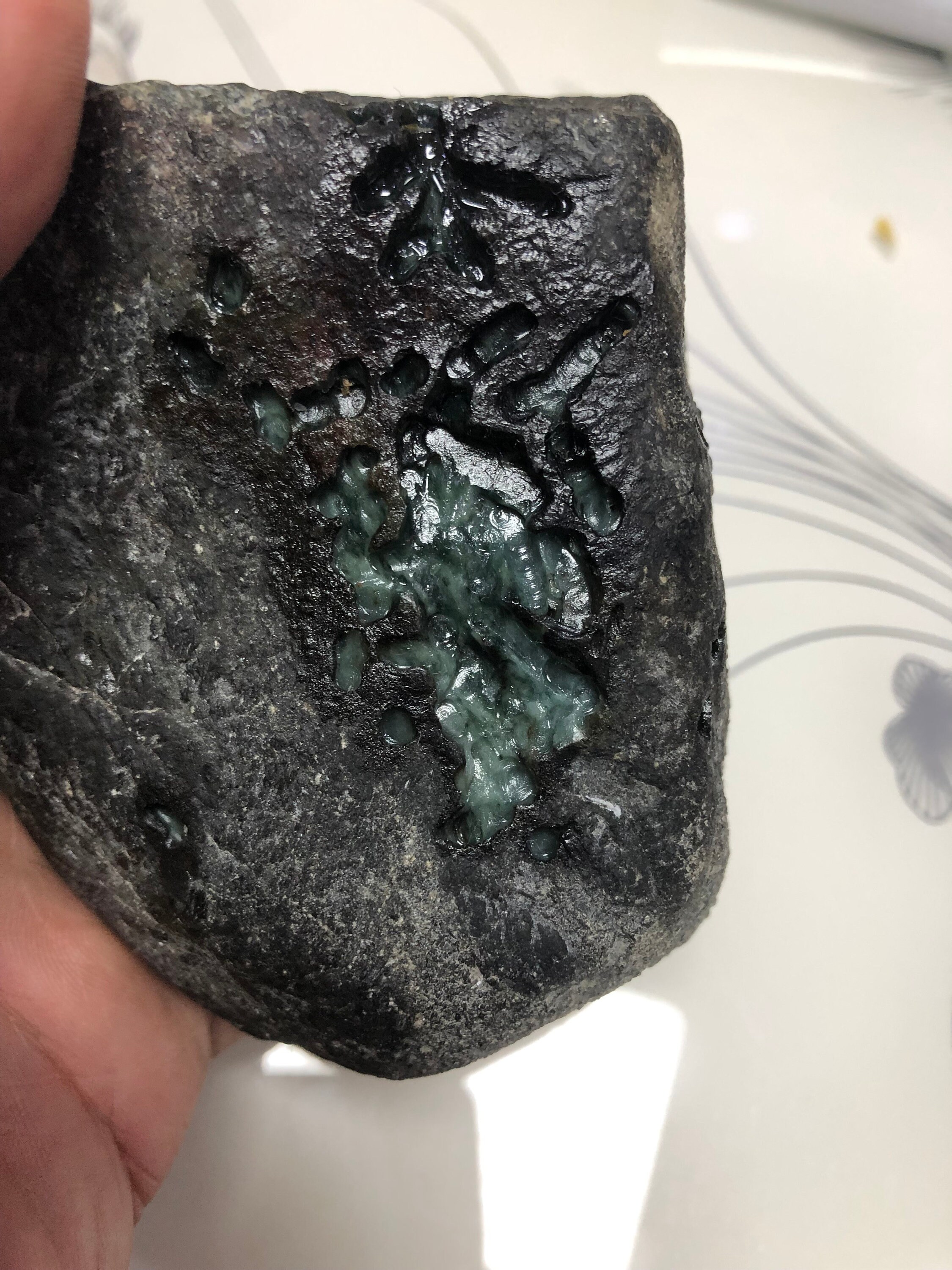 833g,green Jadeite Belt,jadeite Rough,raw Jade Jadeite,burmese Jadeite ...
