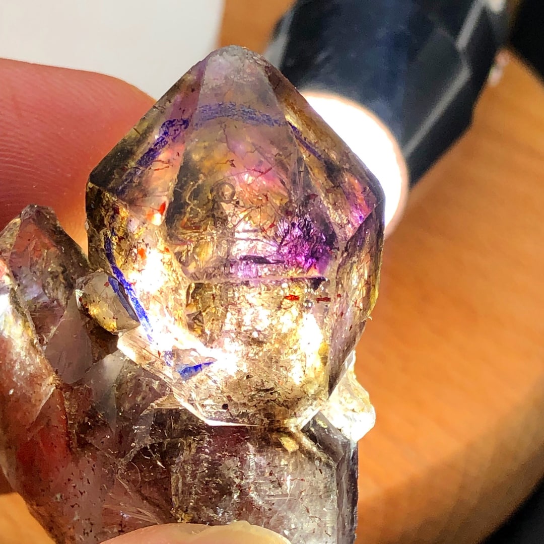 Rare All in One- Super 7 Crystal,moving Enhydro ,super Seven Crystal ...