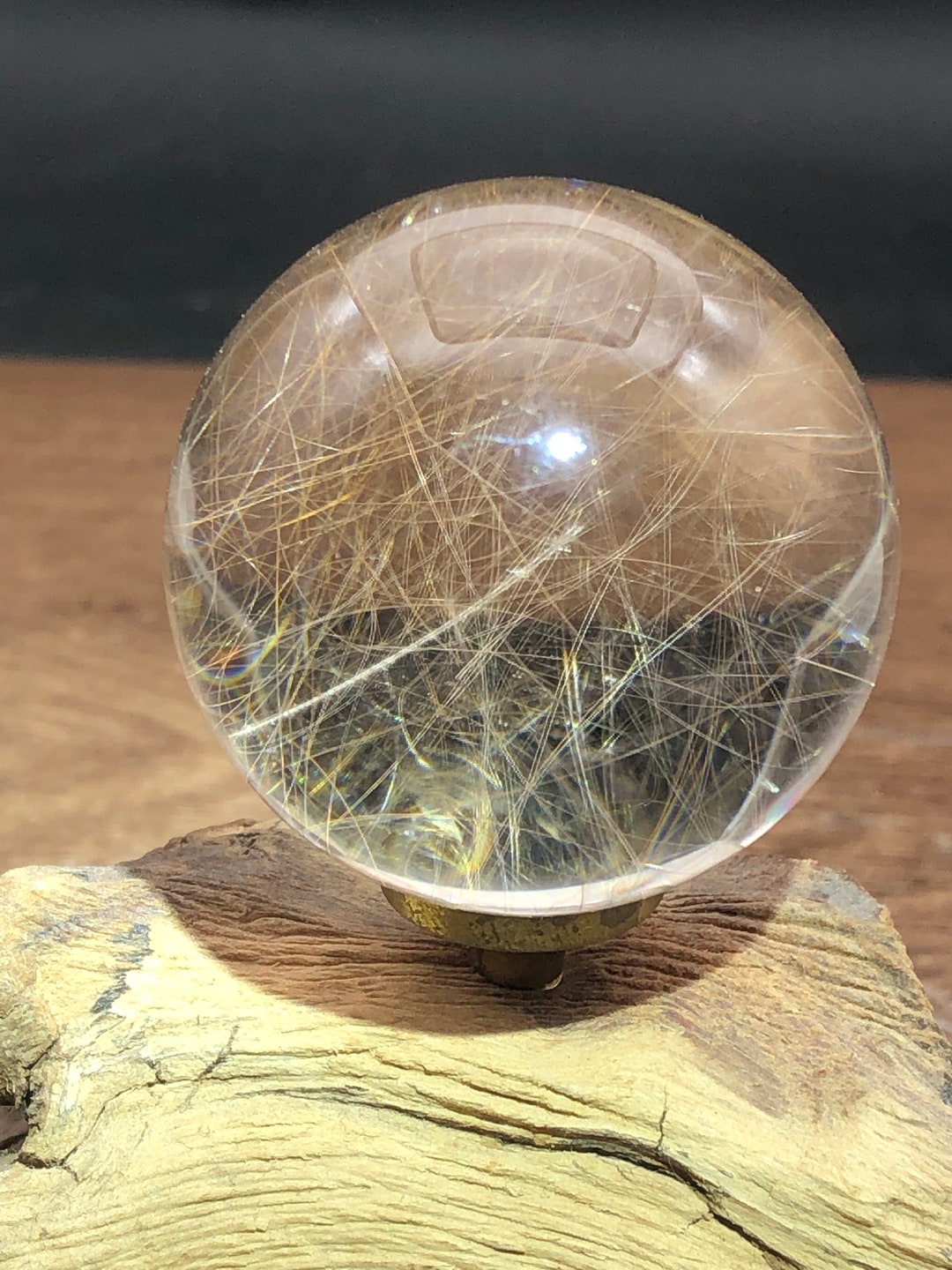 Collector,rutilated,crystal Ball,rutile,crystal Sphere,wealth Growth ...