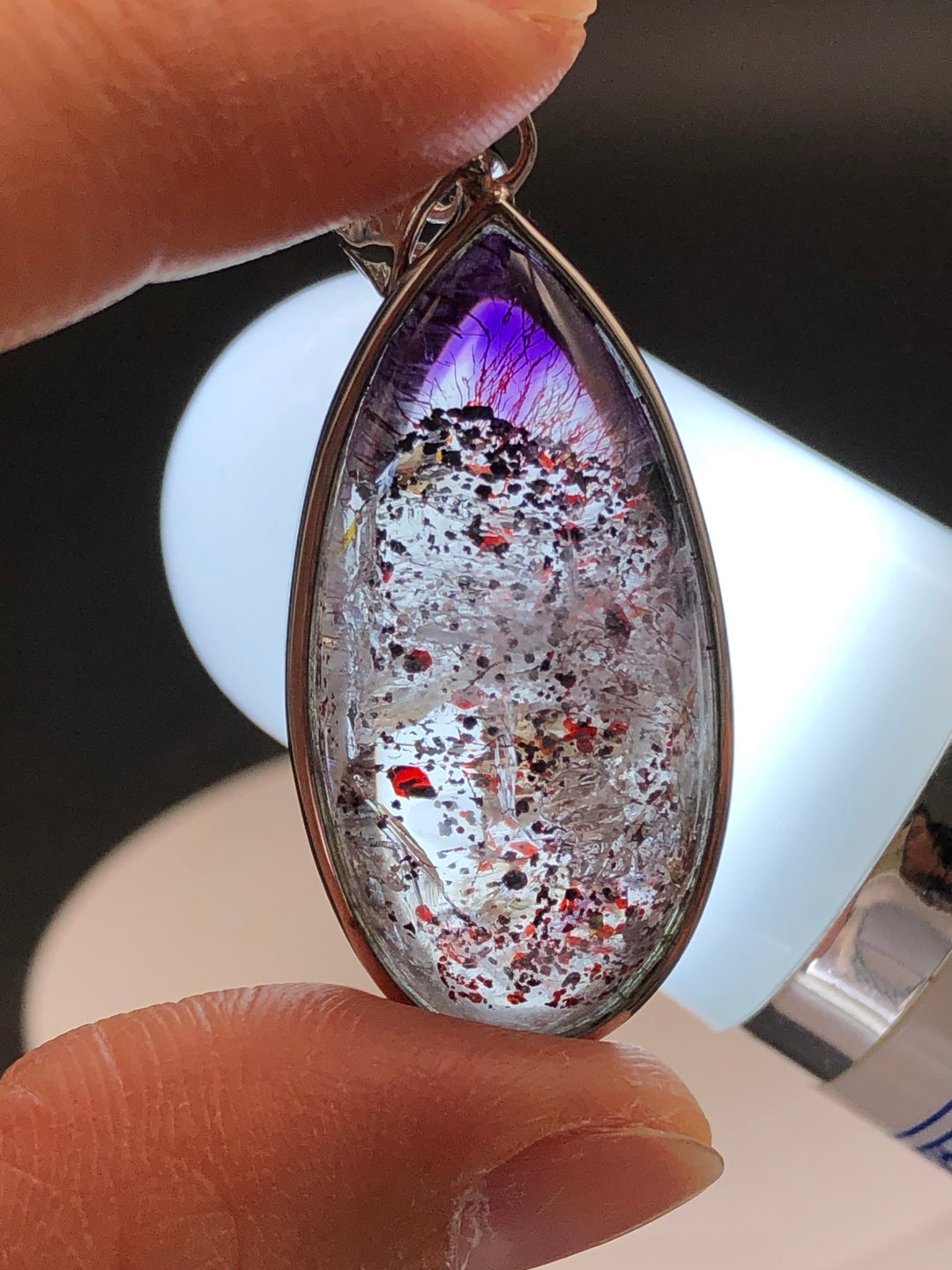 All in One,artistic,rare,super Seven Pendant, Super 7, Crystal Jewelry ...