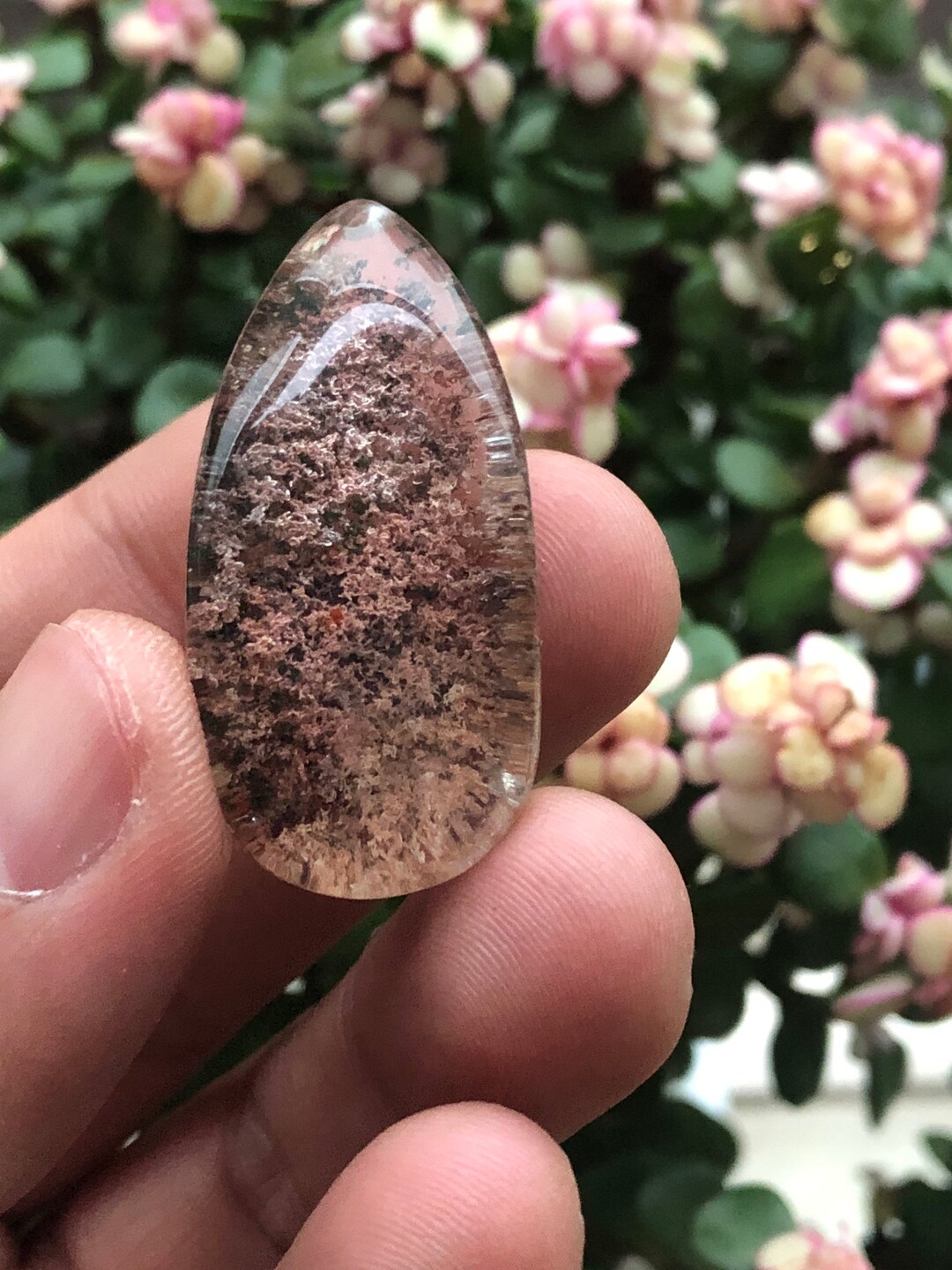 Scenic,quartz Garden Quartz,lodolite,pendant,good Luck,jewelry,success ...