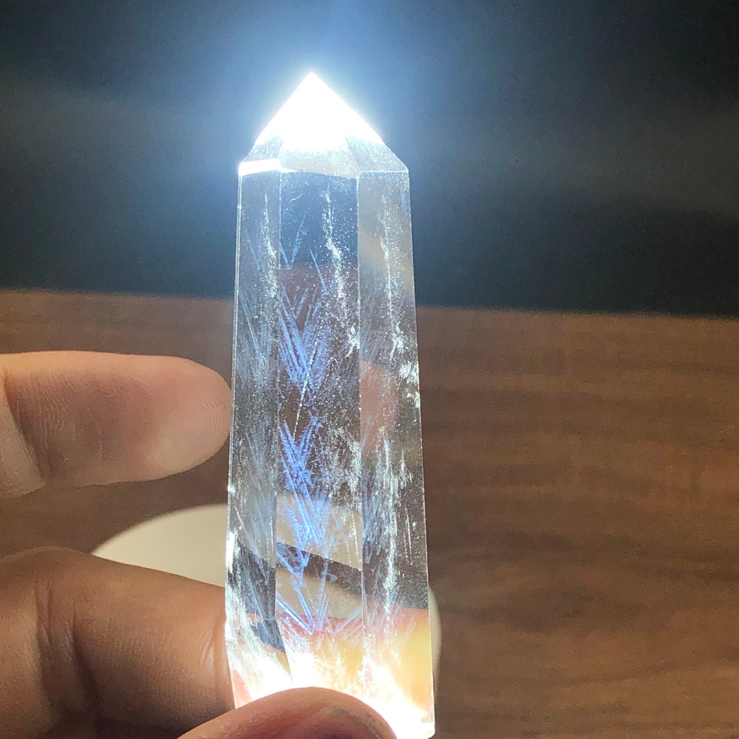 Blue Angel Feather Quartz Pointer , Blue Angel Needle Crystal Tower ...