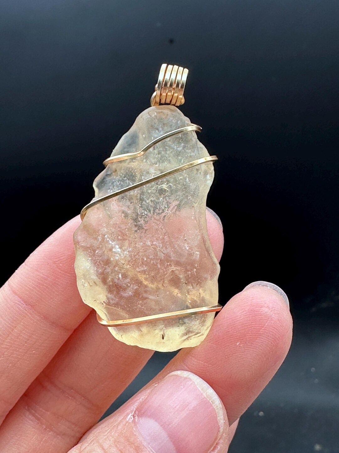 Premium,libyan Gold, Libyan Golden Tektite,clarity,pendant ,desert ...