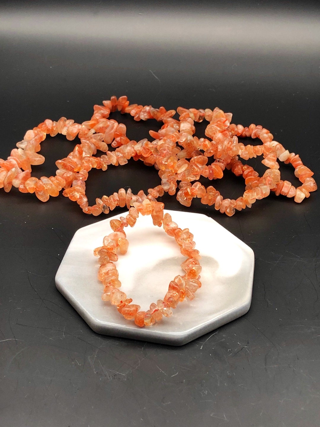 Arusha,sunstone Bracelet,sunstone Chip Armband,crystal Bracelet,happy ...