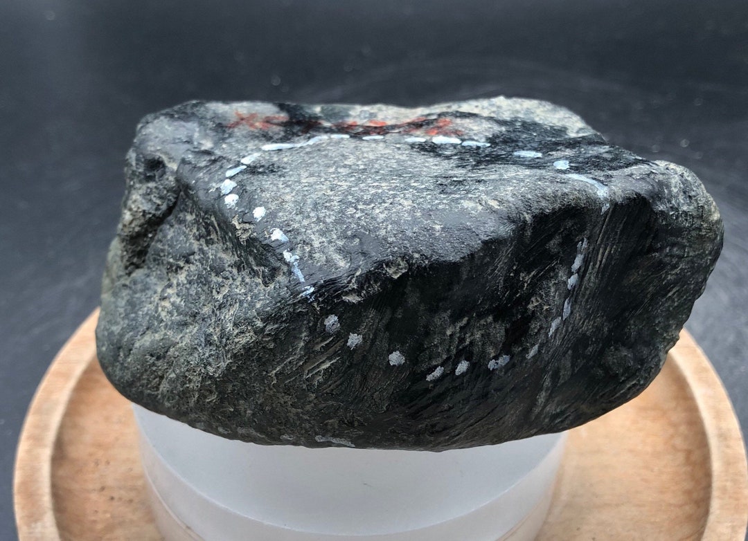 Icy,484g,premium Skin,jadeite Jade,burmese Jade Stone,raw Jade Rough ...