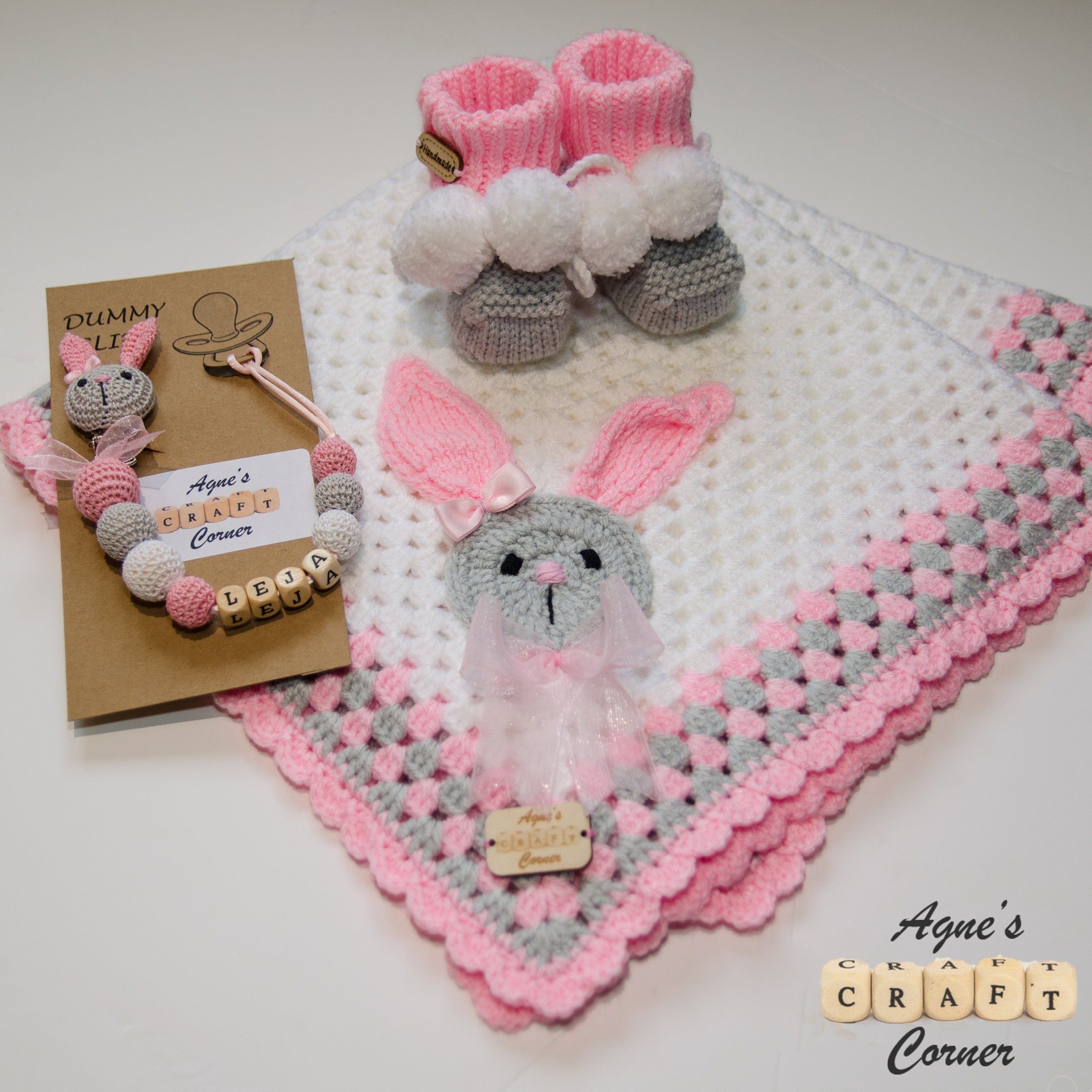 Bunny Blanket Baby Girl Blanket Pram Blanket Crib - Etsy